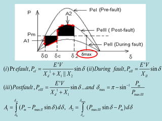 Equal Area Criterion for Transient Stability Studynew.pptx