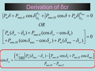 Equal Area Criterion for Transient Stability Studynew.pptx
