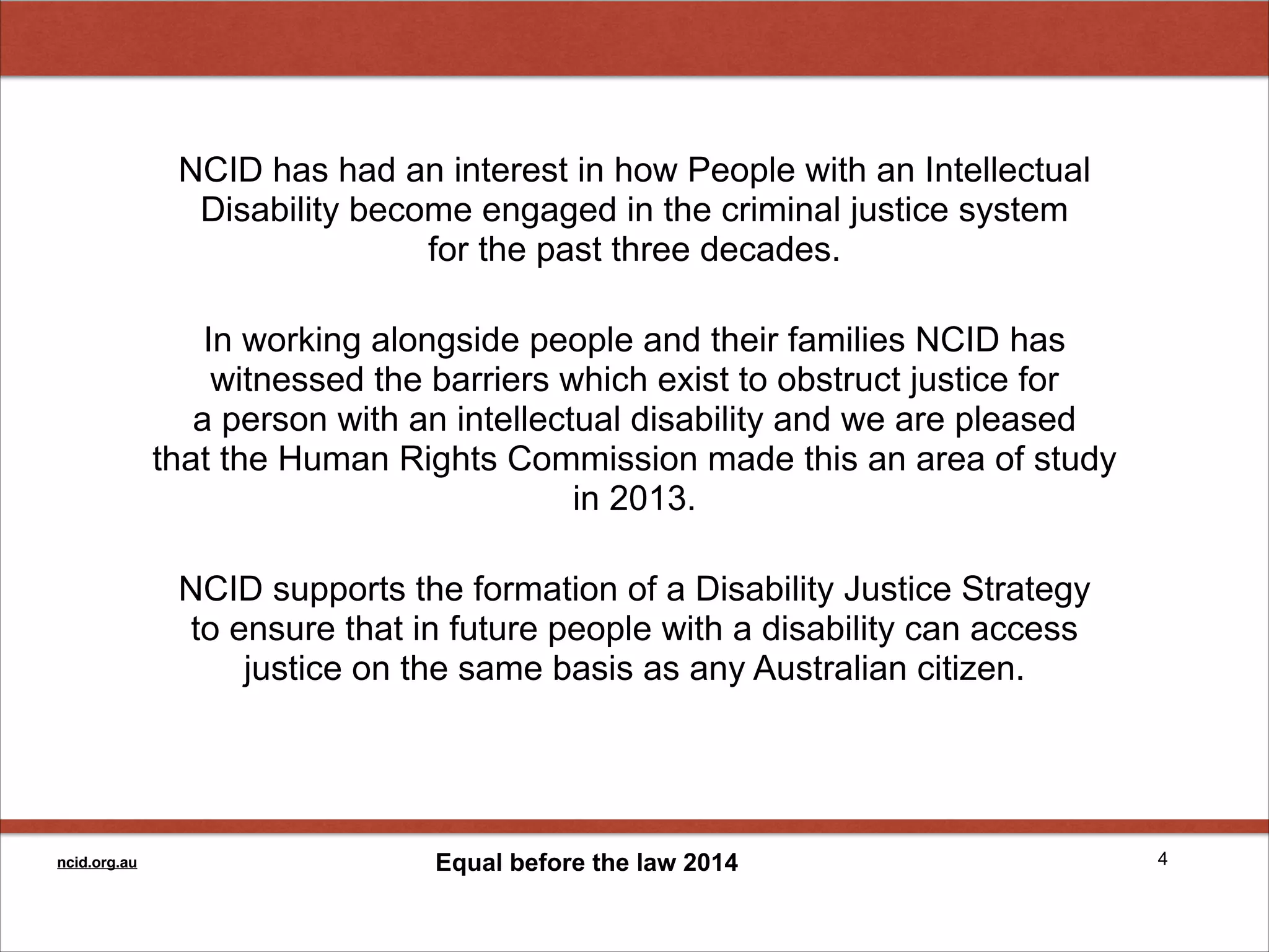 Equal before the law - HRC Report | PPT