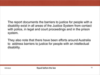 Equal before the law - HRC Report | PPT