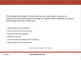 Equal before the law - HRC Report | PPT