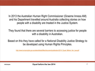 Equal before the law - HRC Report | PPT