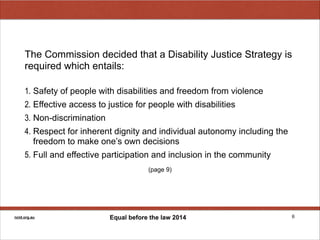 Equal before the law - HRC Report | PPT