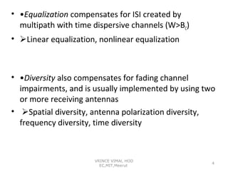 Equalisation, diversity, coding. | PPT