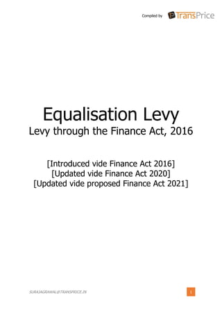 Equalisation Levy India Complete Law | PDF
