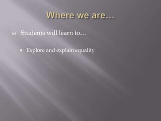 Equality | PPT