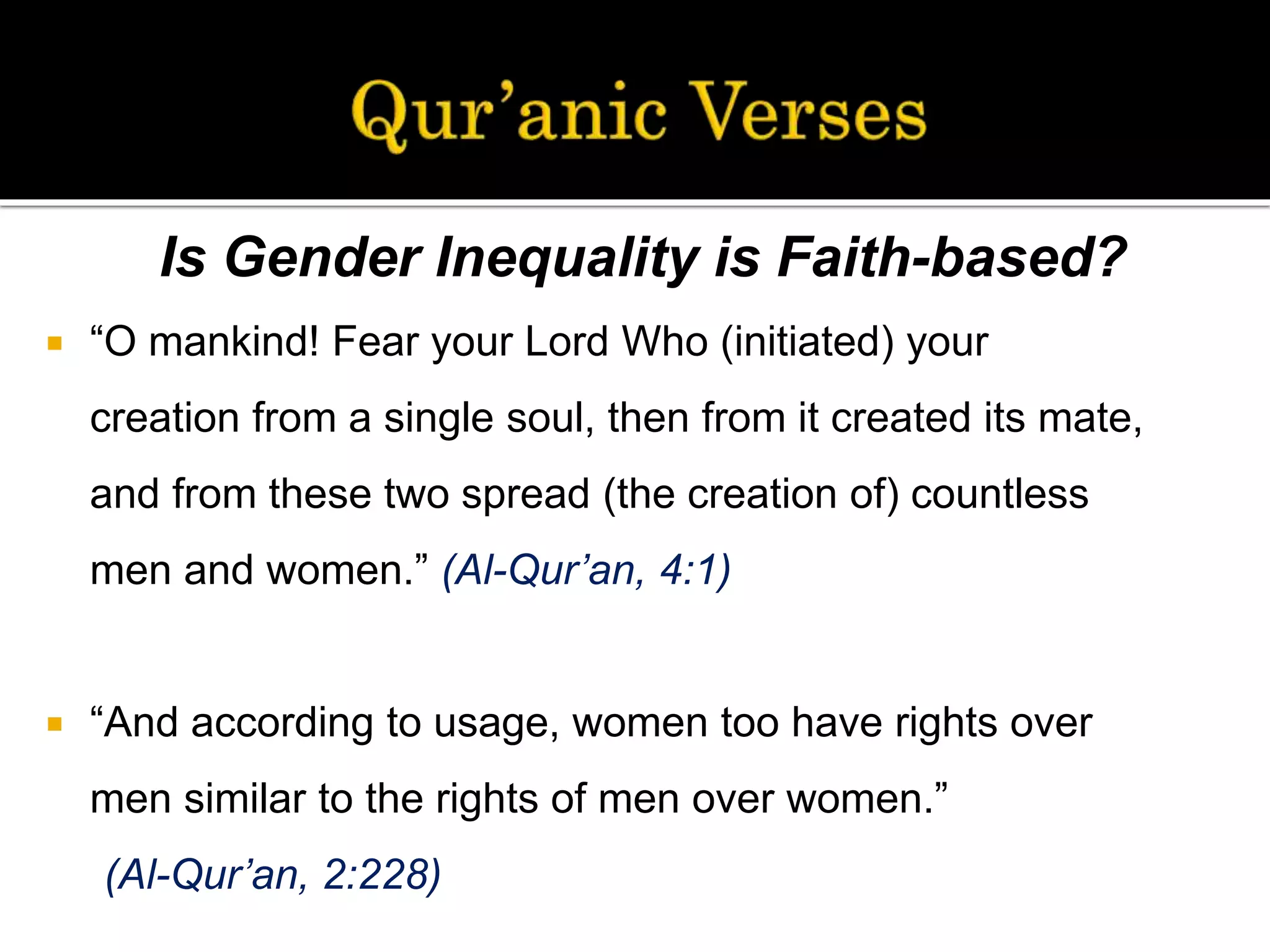 Equality Of Men And Women | PPTX