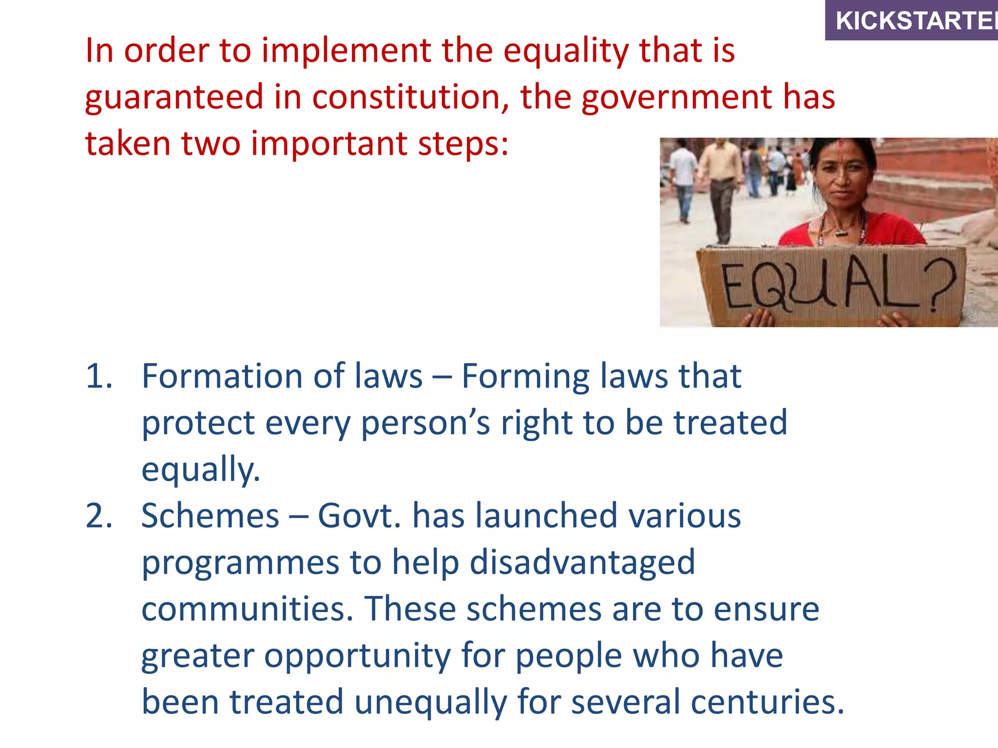 Equality (Grade 7 - Civics) | PPSX
