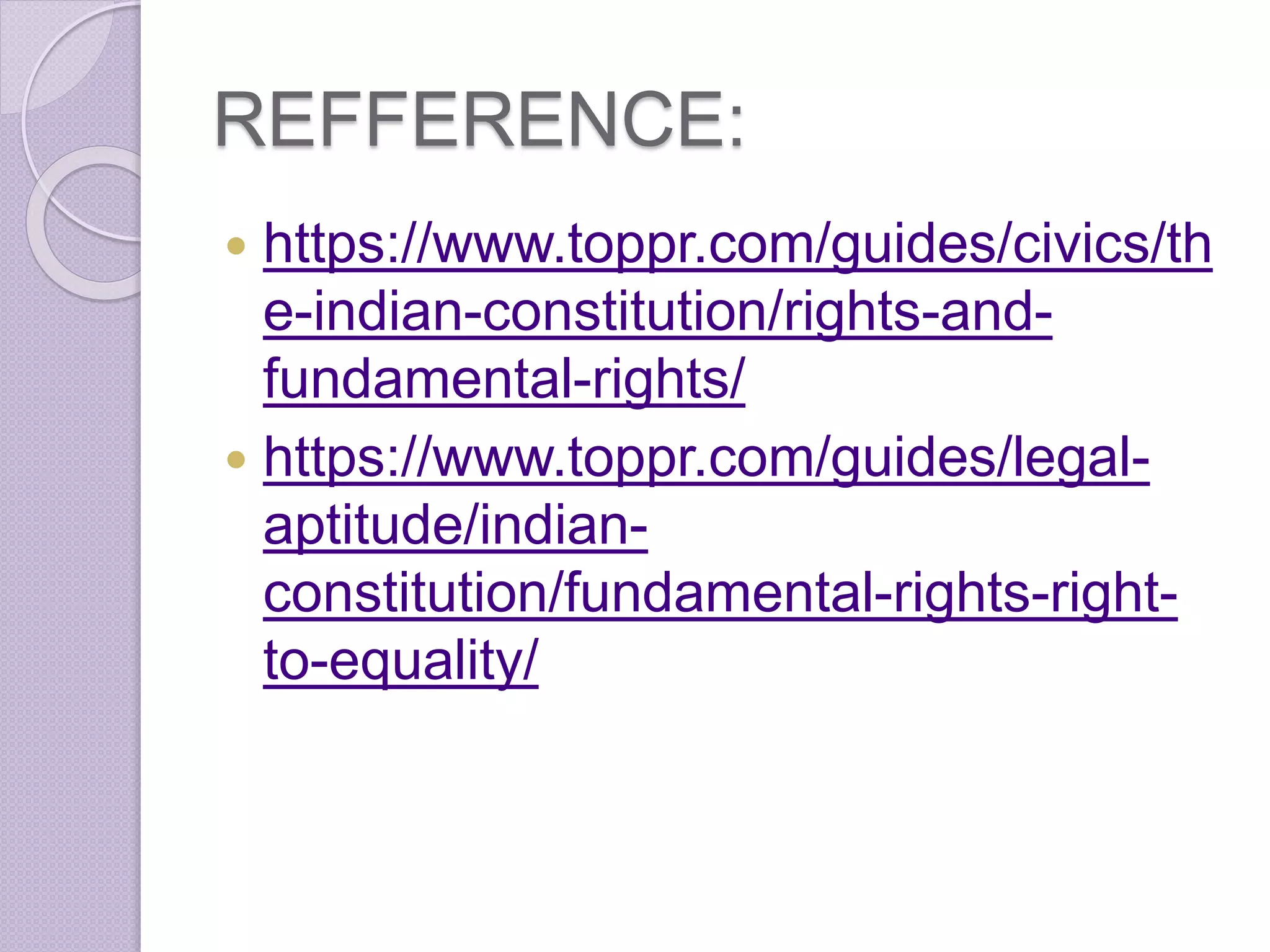 Rights to equality | PPTX