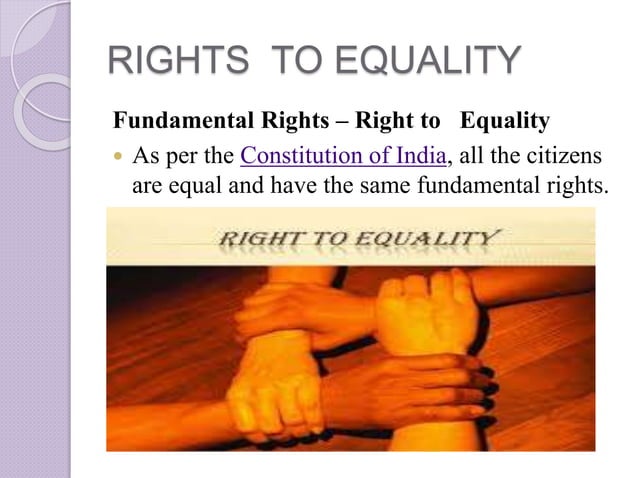 Rights to equality | PPTX