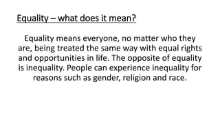Equality | PPTX