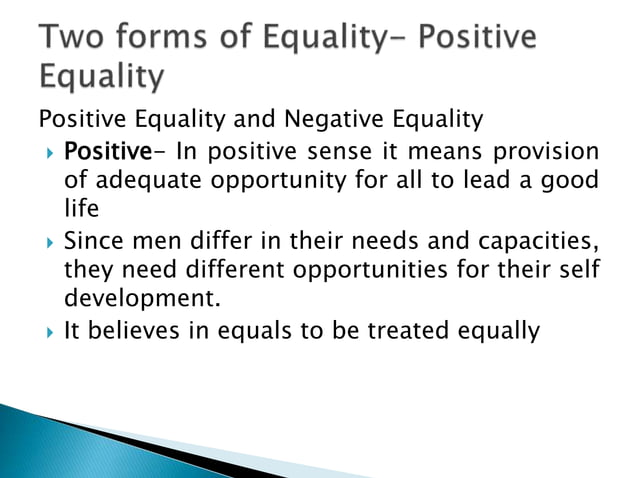 Equality | PPT