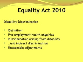 Equality Act 2010 | PPT