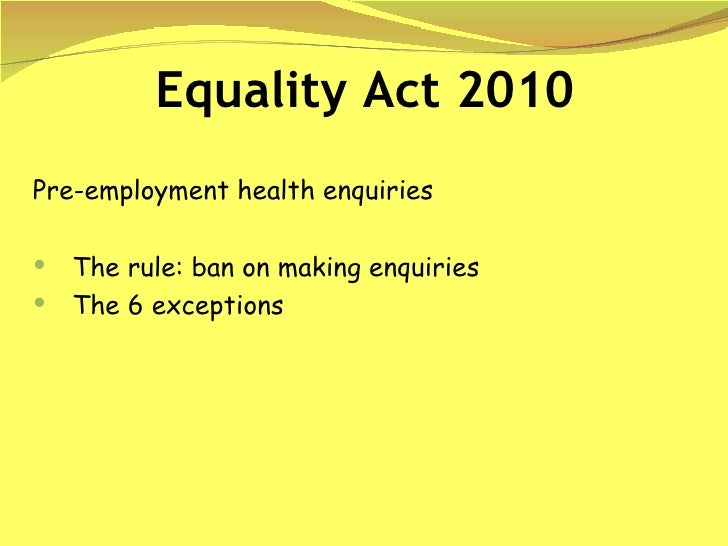 Equality Act 2010