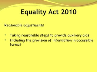 Equality Act 2010 | PPT