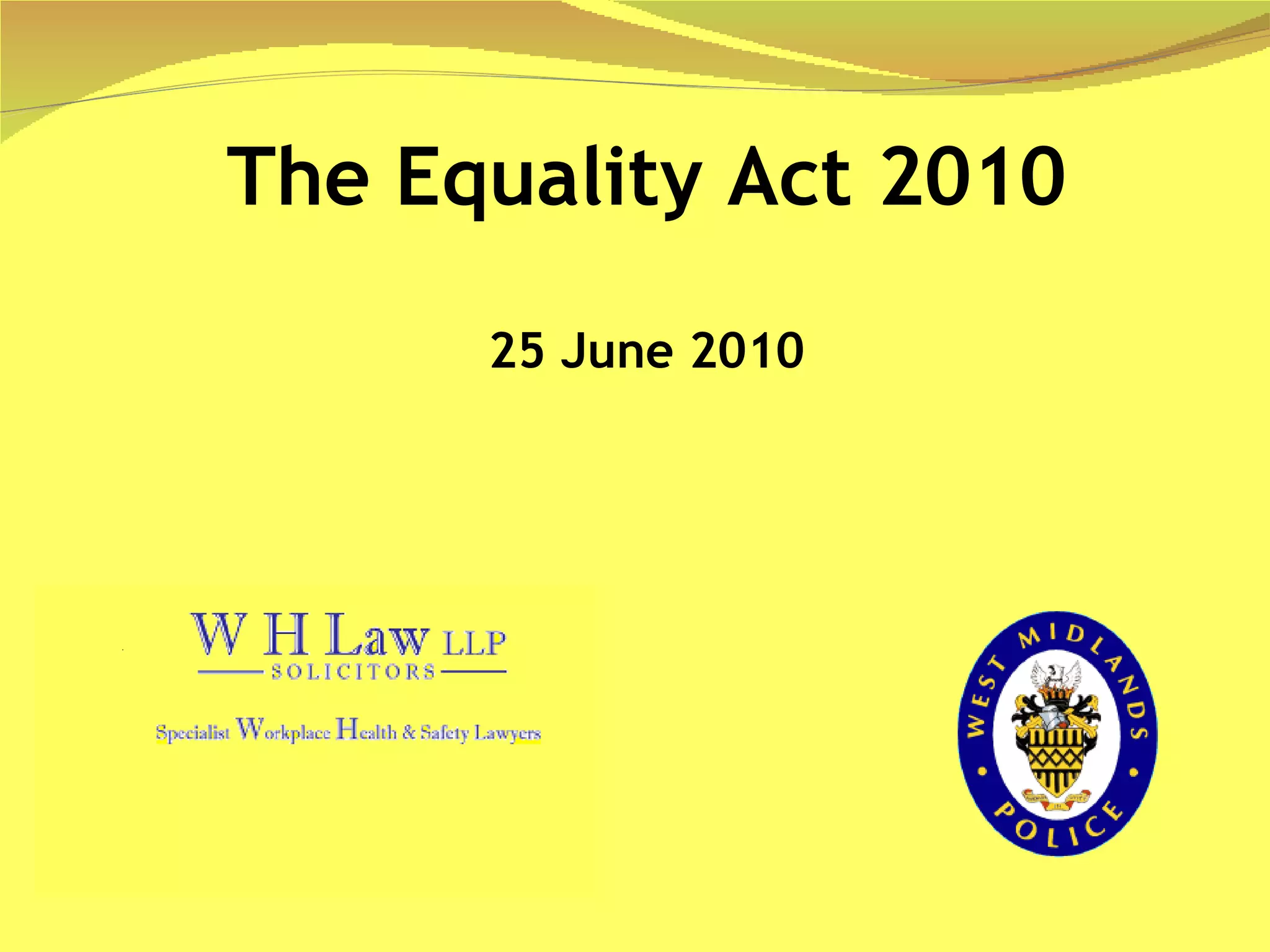 Equality Act 2010 | PPT