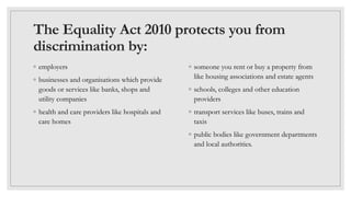 Equality Act 2010 | PPTX