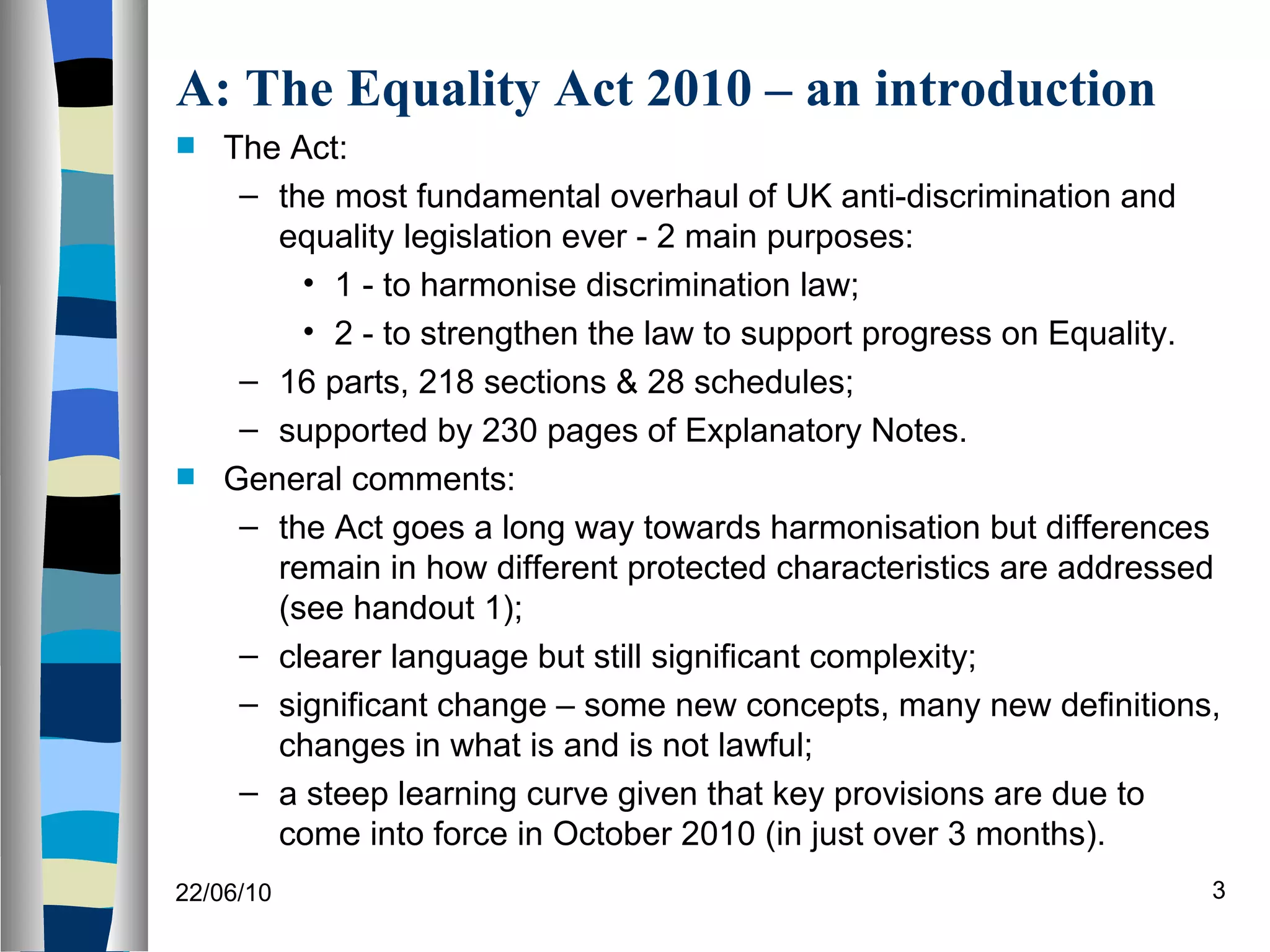 Equality Act 2010 Presentation | PPT