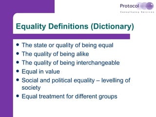 Equality and Diversity Presentation | PPT