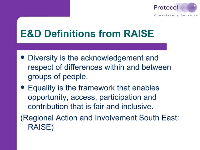 Equality and Diversity Presentation | PPT