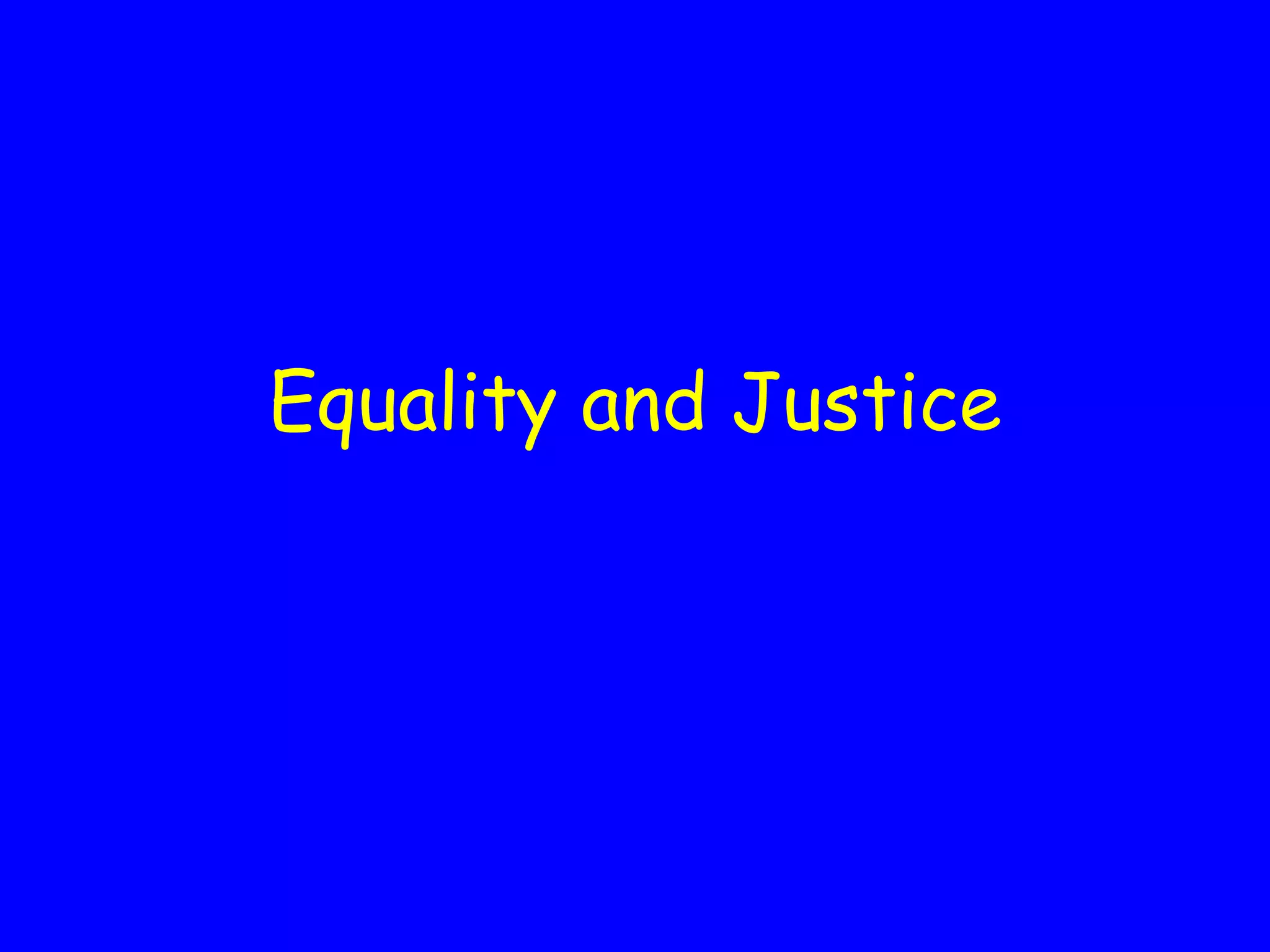 Equality and justice | PPT