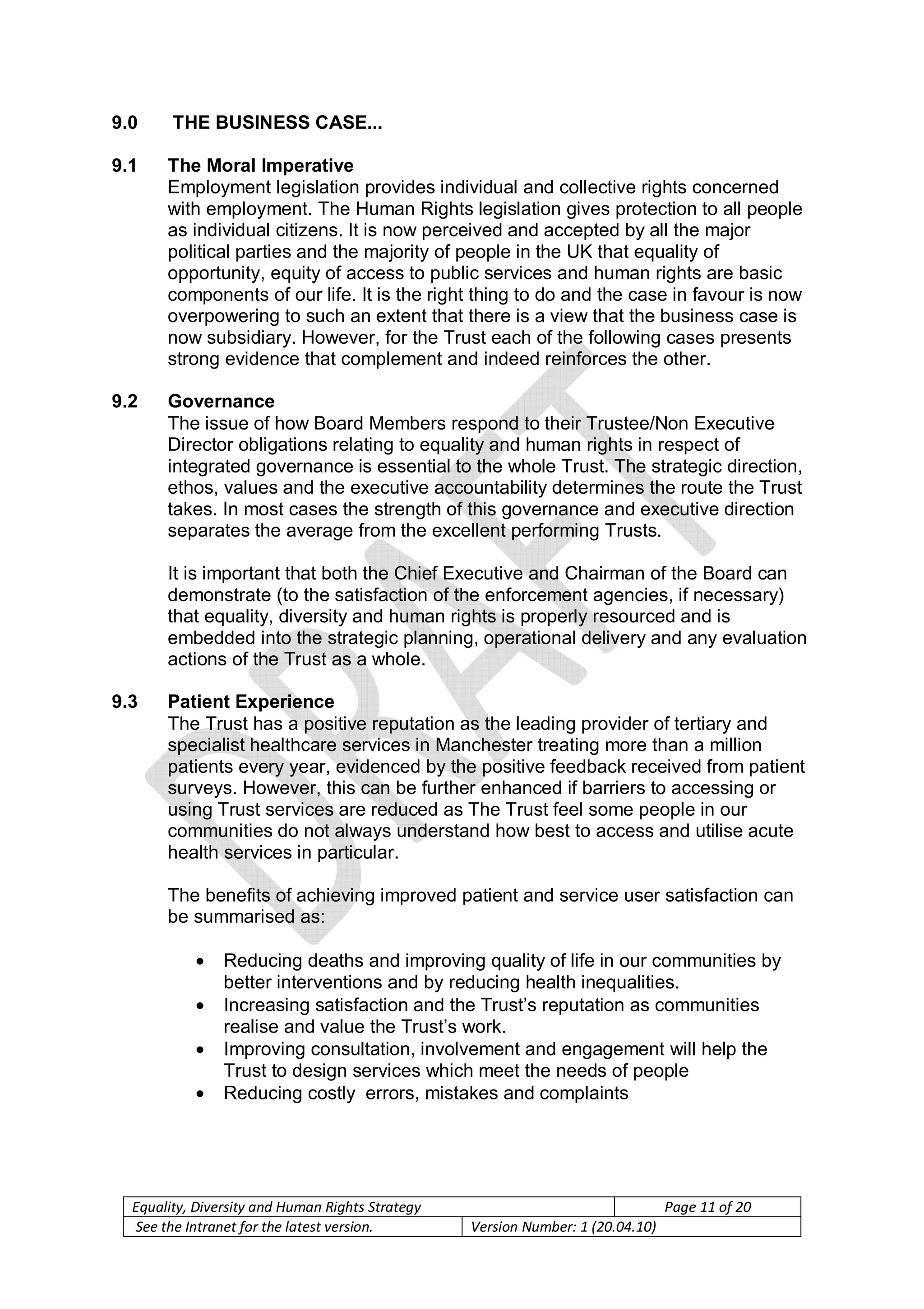 Equality diversity and human rights scheme | PDF