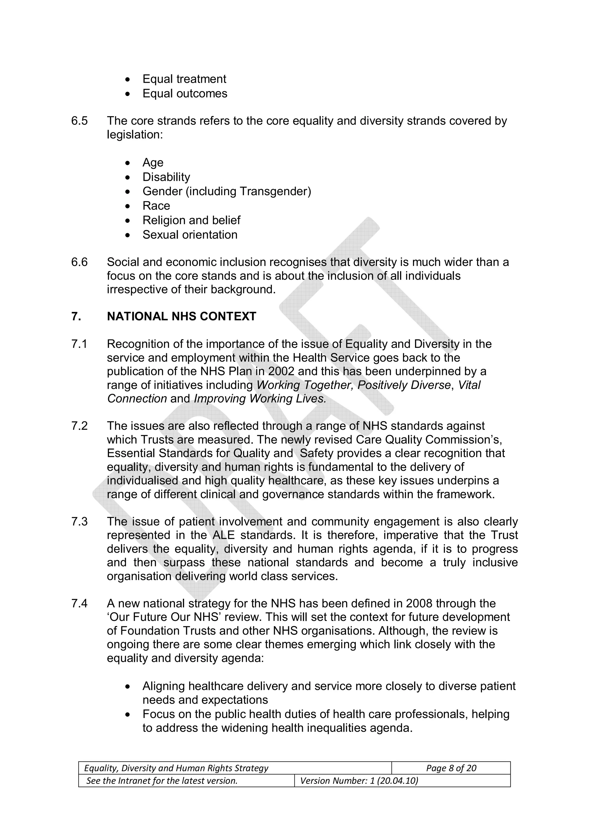 Equality diversity and human rights scheme | PDF