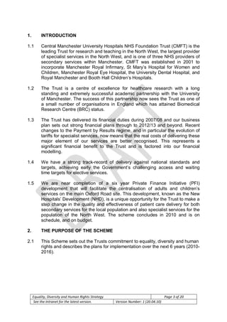 Equality diversity and human rights scheme | PDF