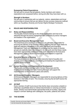 Equality diversity and human rights scheme | PDF