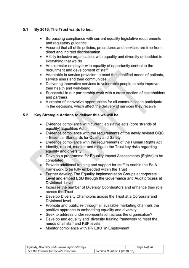 Equality diversity and human rights scheme | PDF