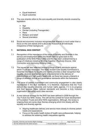 Equality diversity and human rights scheme | PDF