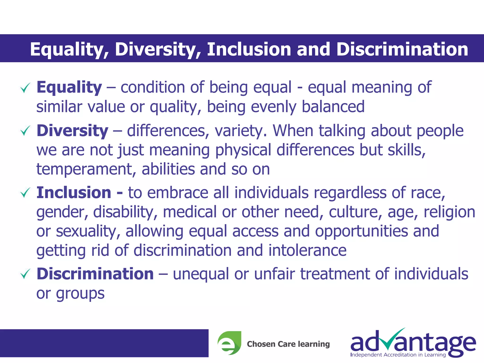 Equality diversity and inclusion | PDF