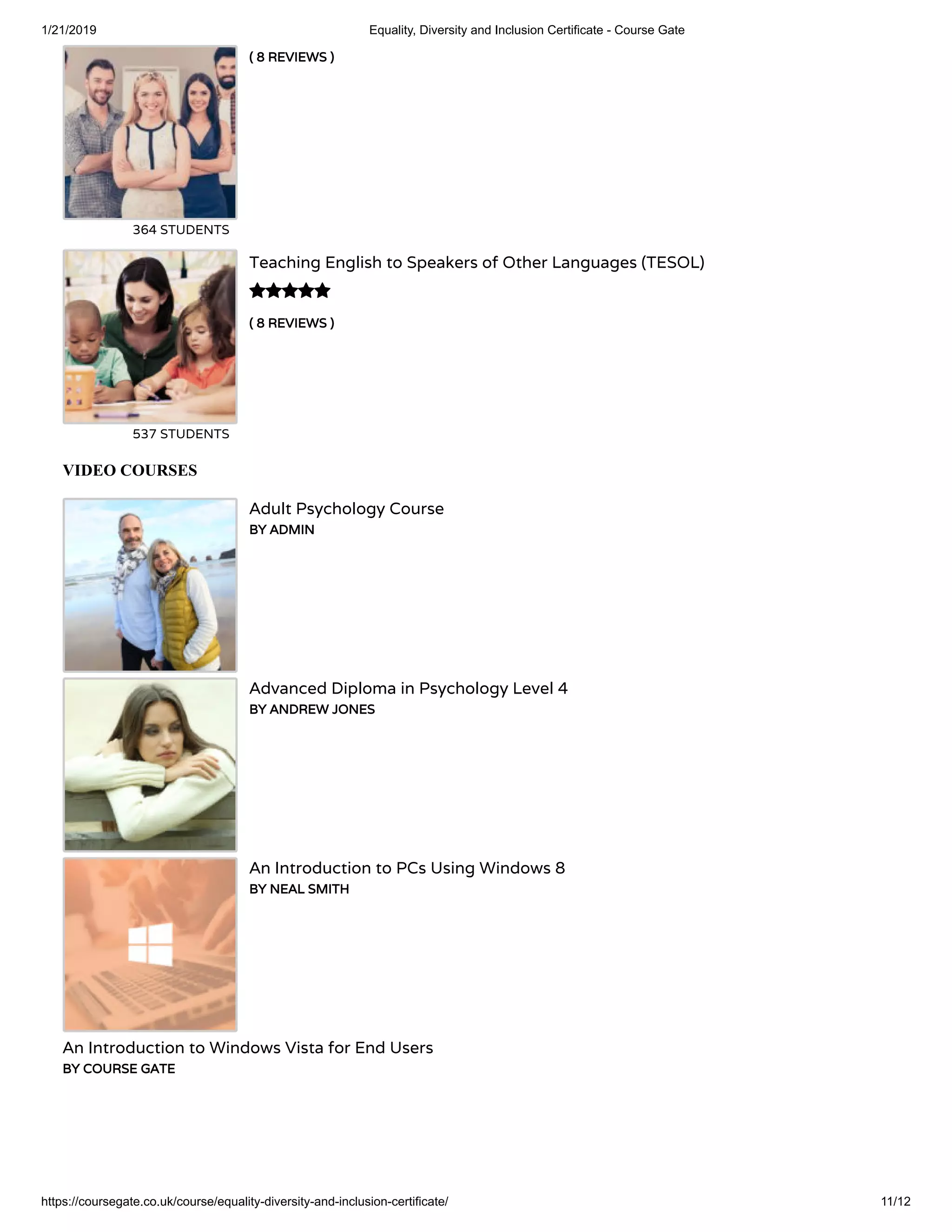 Equality, Diversity and Inclusion Certificate - Course Gate | PDF