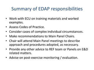 Equality & Diversity and the REF | PPTX