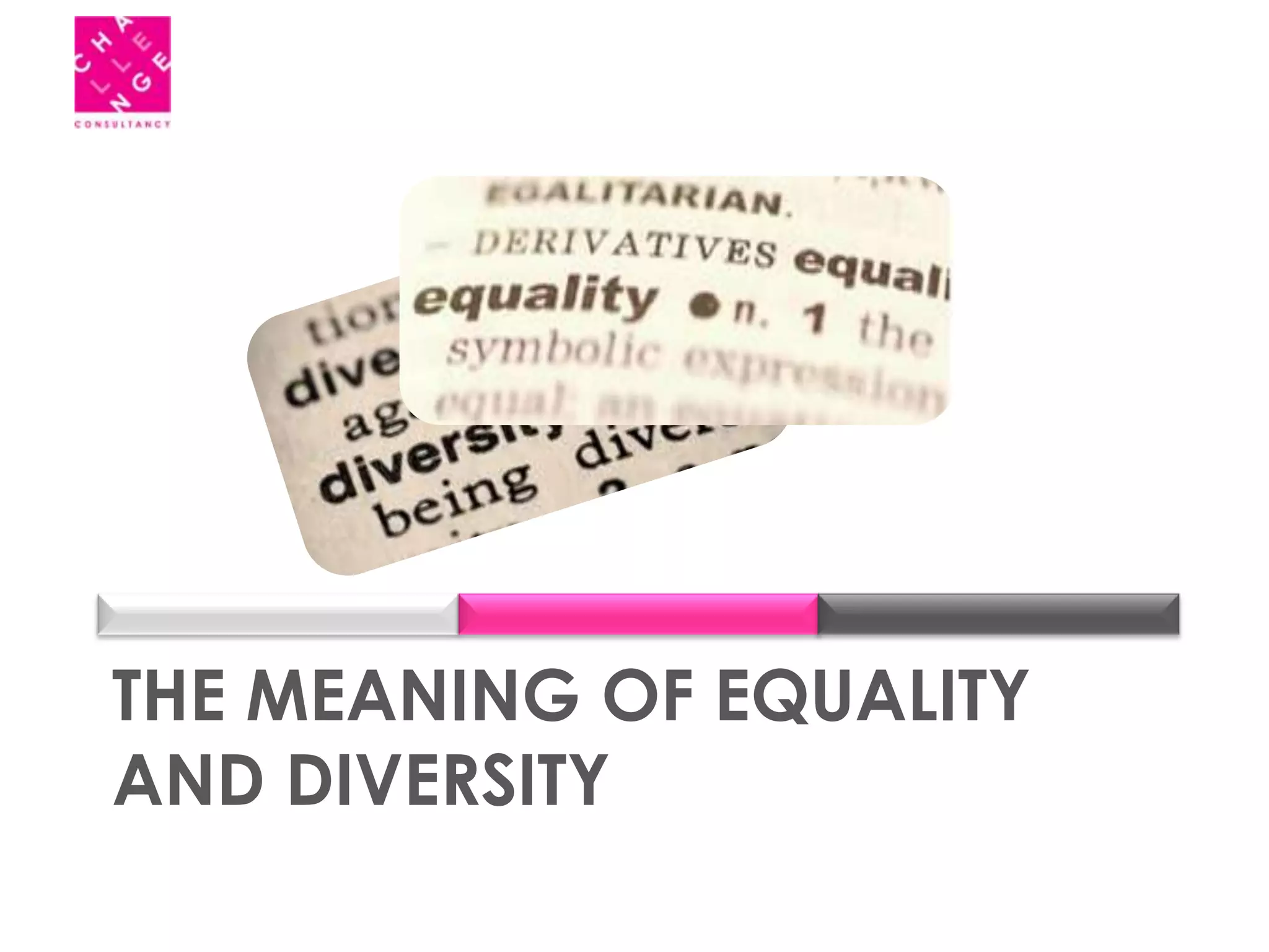 Equality & diversity definitions | PPTX
