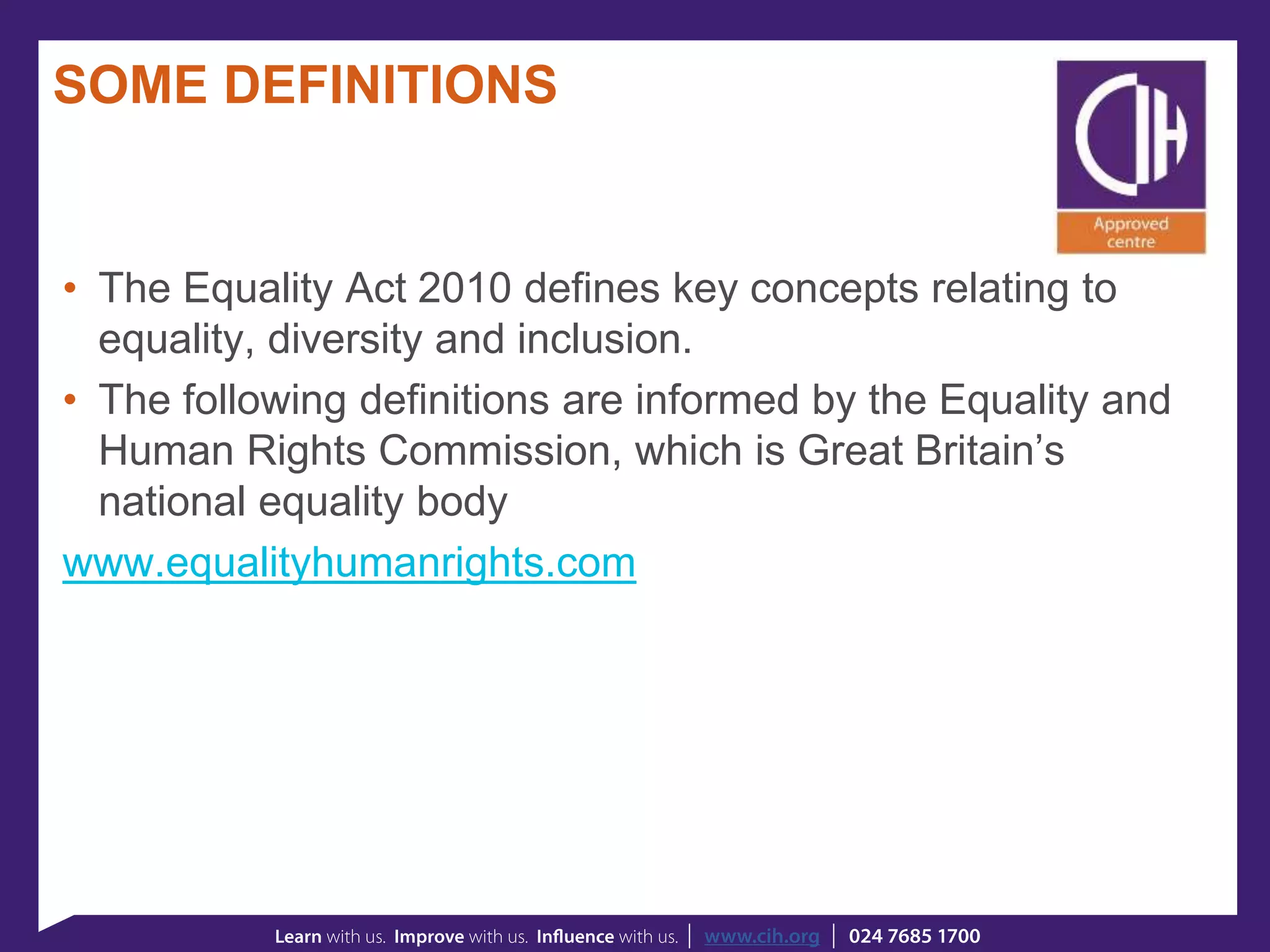 Equality, diversity, inclusion | PPTX