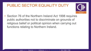 Equality, diversity inclusion NI | PPTX | Debated Sensitive Social ...