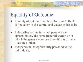 Equalityof Opportunity | PPTX