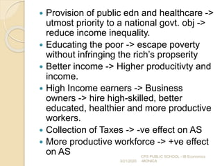 Equality vs efficiency in market economies - IB Economics | PPTX