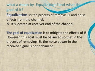 Equalization | PPTX