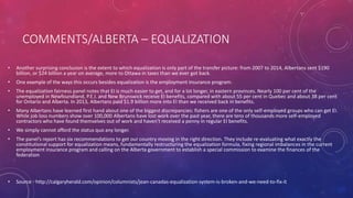 Federal Transfers to Provinces - Canada | PPTX