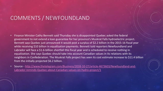 Federal Transfers to Provinces - Canada | PPT