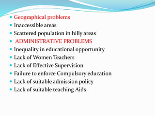 Equalization and universalization of elementary and secondary education ...