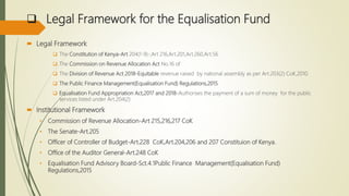 Equalization fund in kenya power point | PPT