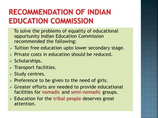 Sociology Equalization of educational oppurtunity | PPTX