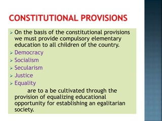 Sociology Equalization of educational oppurtunity | PPTX