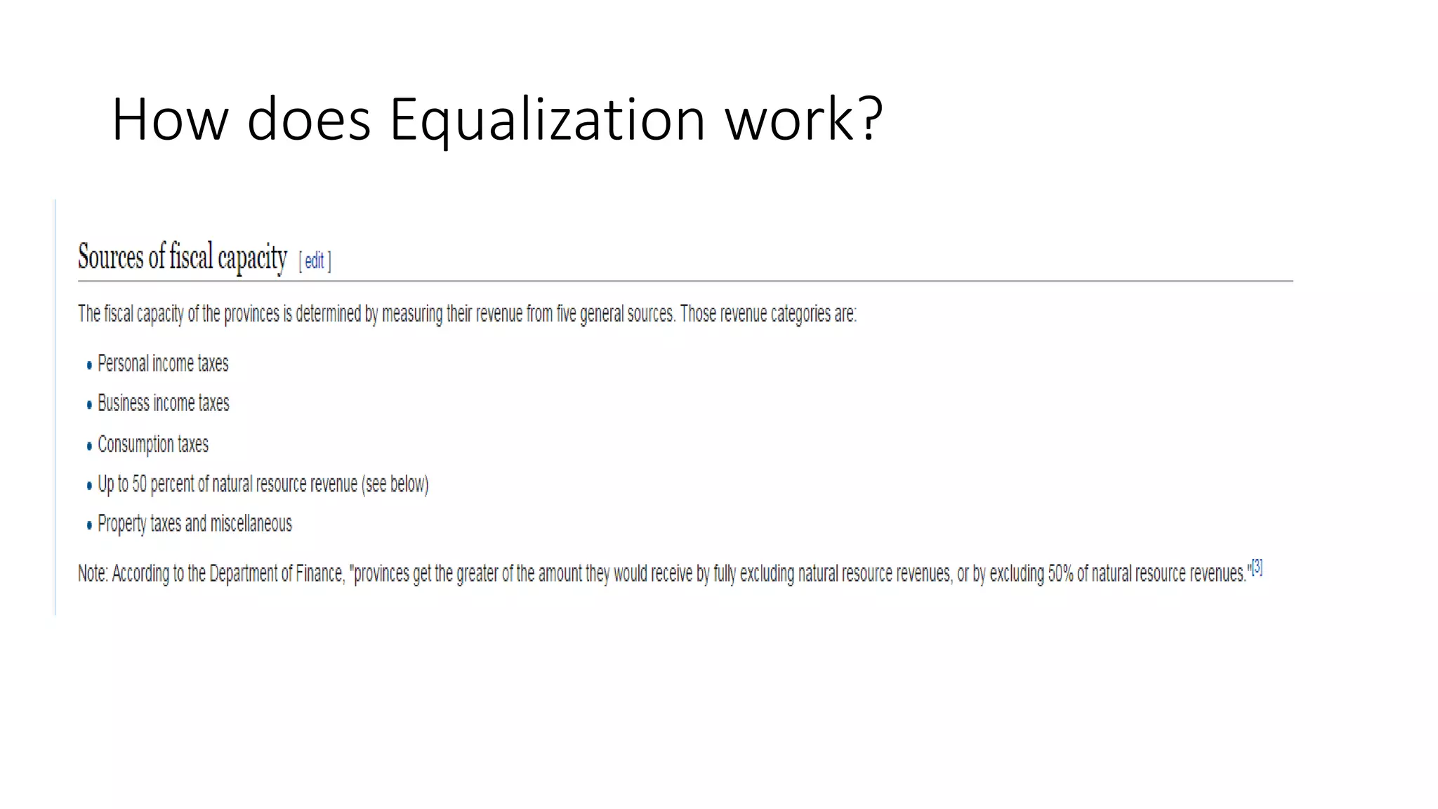 Equalization Payments - Canada | PPT