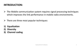 Equalization techniques | PPTX | Digital Audio | Computer Software and Applications