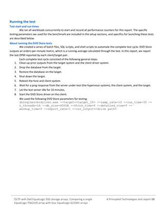 OLTP with Dell EqualLogic SSD storage arrays: Comparing a single ...