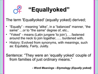 Equallyoked - A Social Phenomena - Sociology 101 | PPT